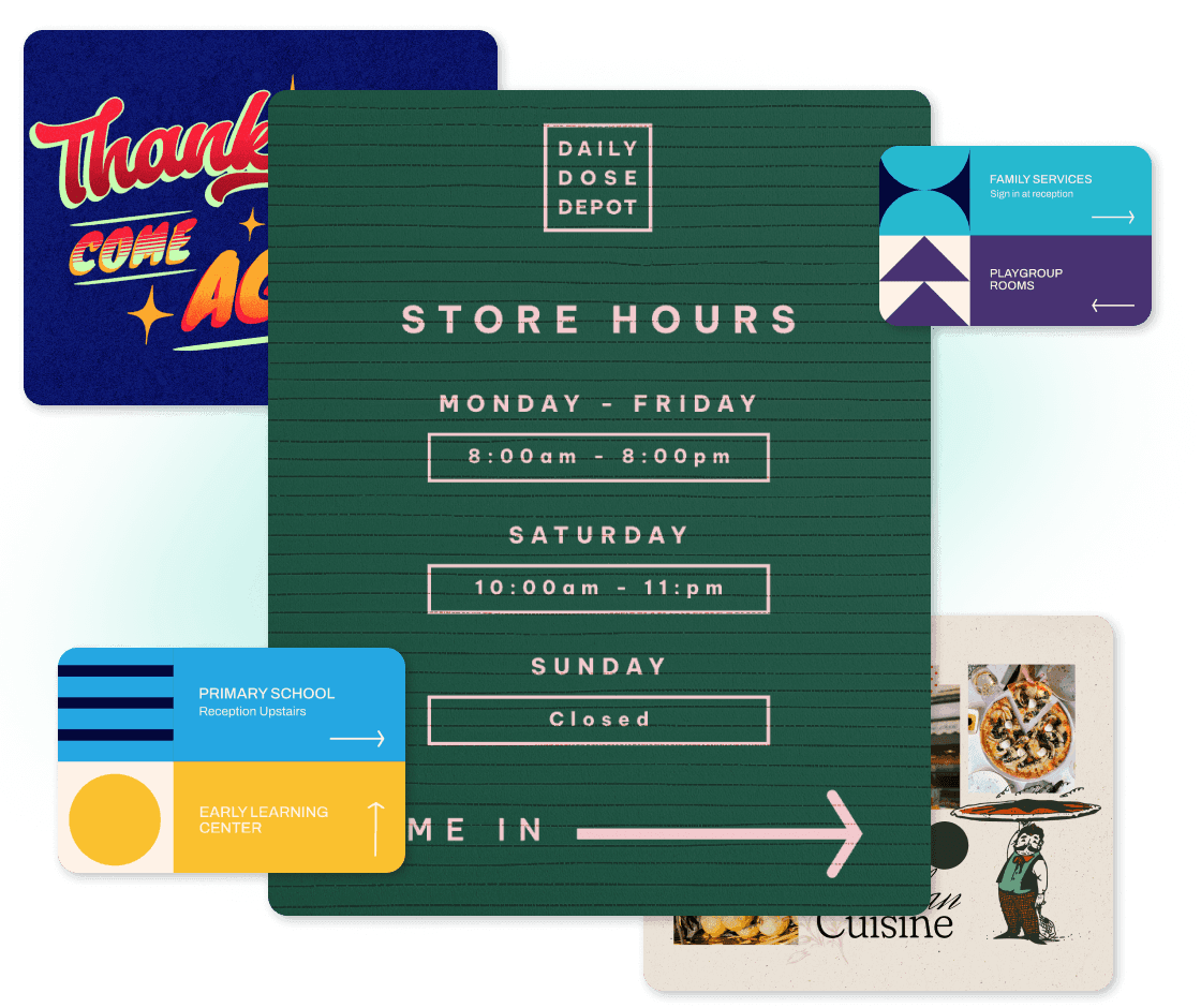 Free Online Sign Maker - Create Custom Signage Designs | Kittl