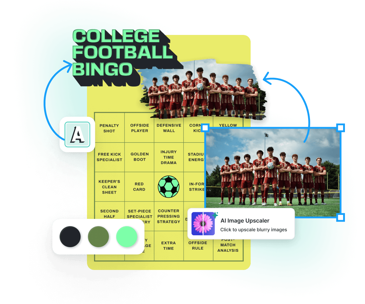 Free Custom Bingo Card Generator - Print Cards or Play Online | Kittl