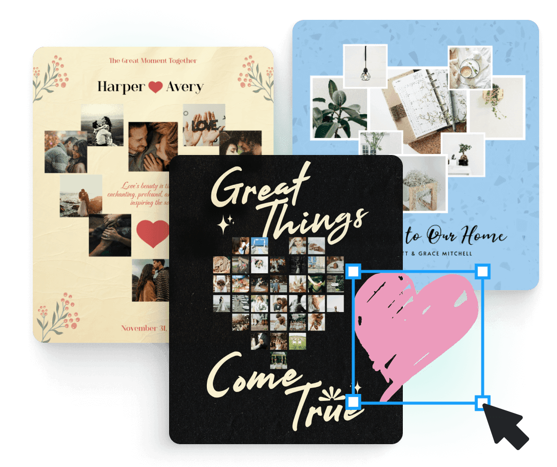 Free Heart Collage Maker: Design Heart-Shaped Photo Collages