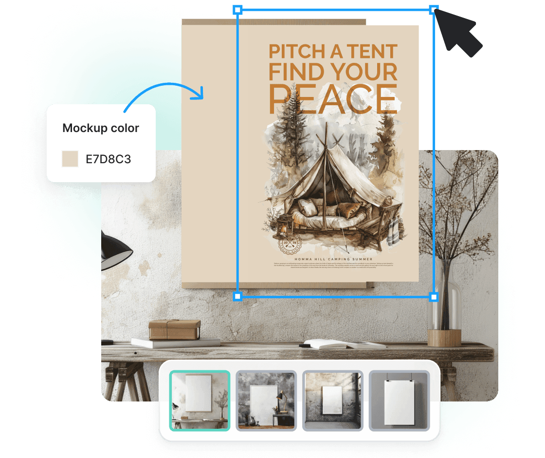 Free Online Poster Mockup Generator | Kittl