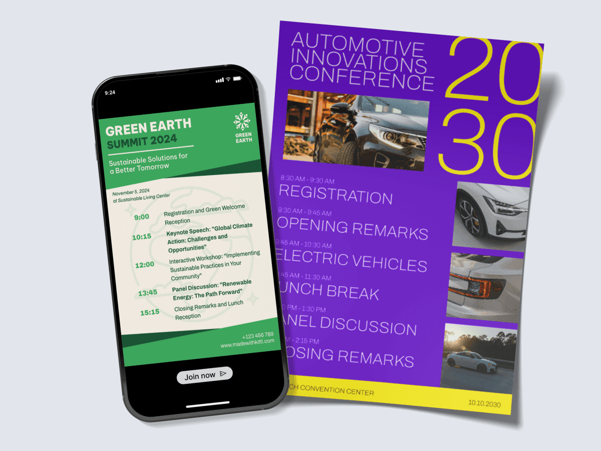 Free Program Maker - Design Personalized Program Online | Kittl