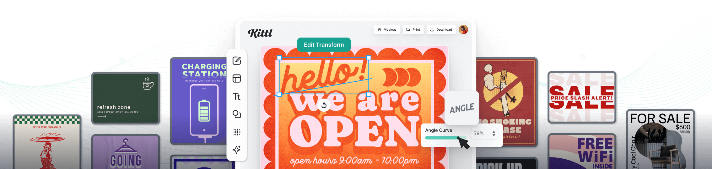 Free Online Sign Maker - Create Custom Signage Designs | Kittl