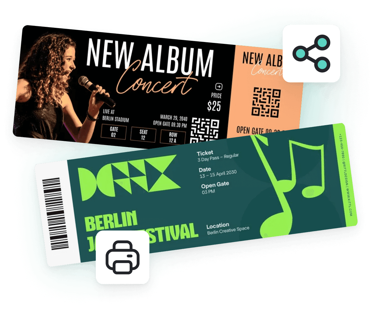 Free Online Ticket Maker - Create Custom Tickets | Kittl