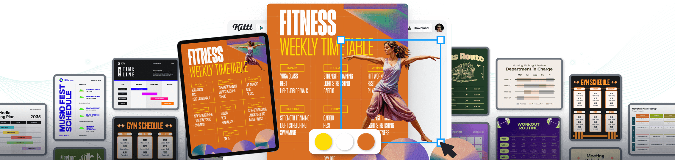 Free Online Timetable Maker - Create Custom Schedules | Kittl