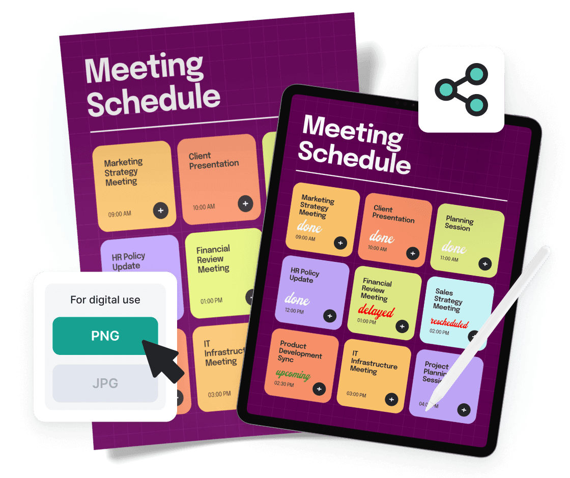 Free Online Timetable Maker - Create Custom Schedules | Kittl