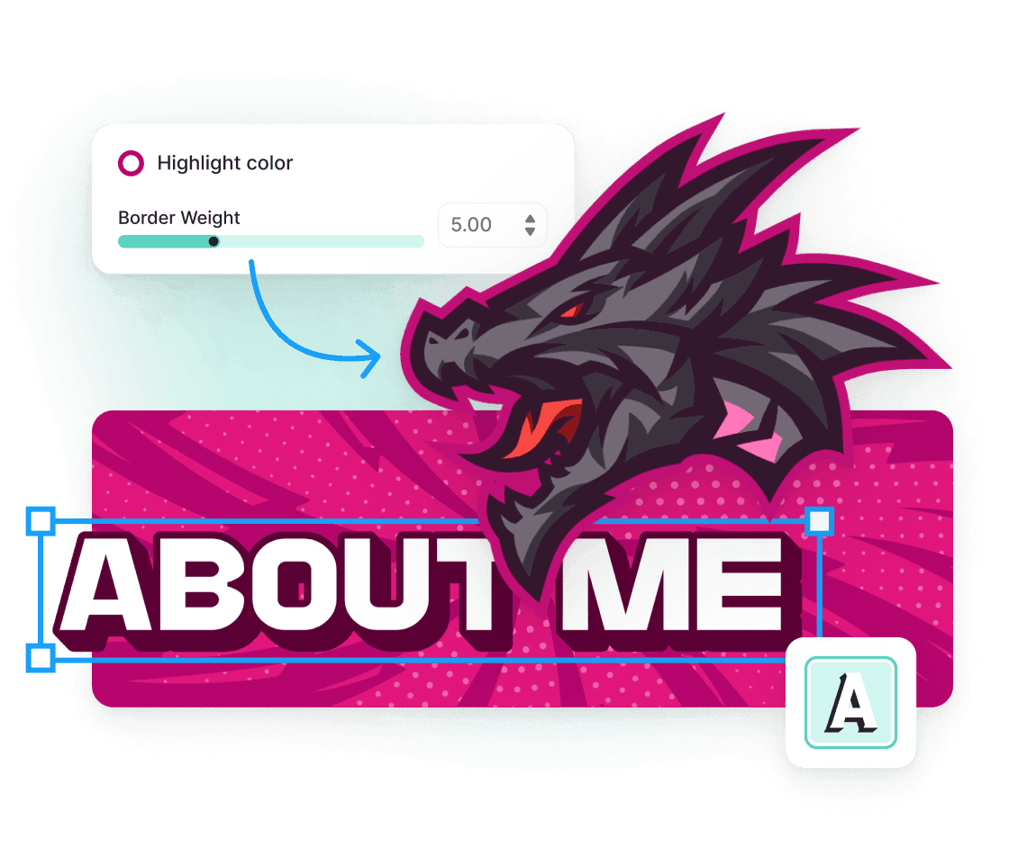 Free Online Twitch Panel Maker | Kittl