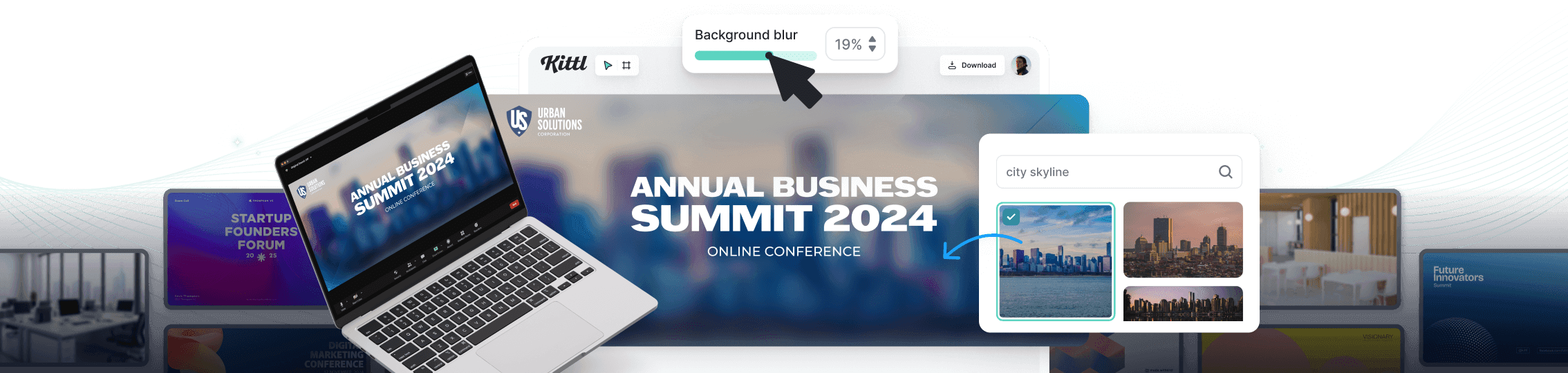 Free Custom Zoom Virtual Background | Kittl