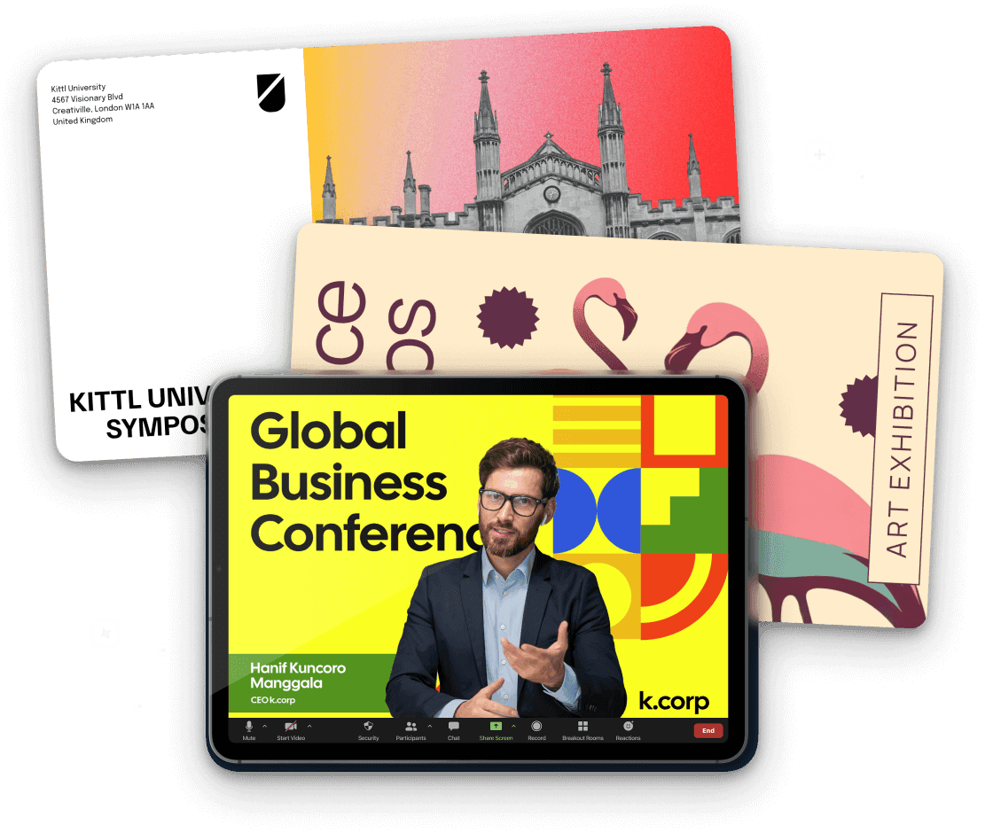 Free Custom Zoom Virtual Background | Kittl