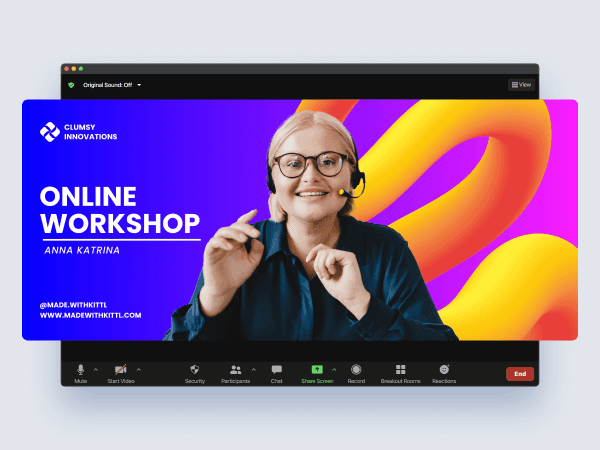Free Custom Zoom Virtual Background | Kittl